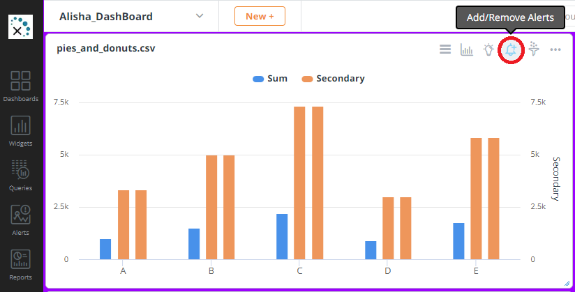 Widget Alerts – Documentation and Support | Knowi