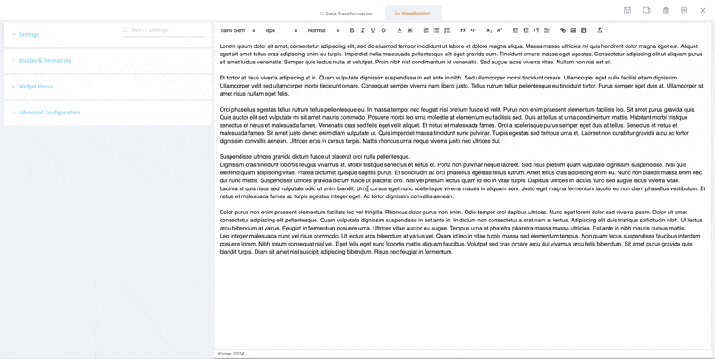 Rich Text Editor Documentation And Support Knowi 