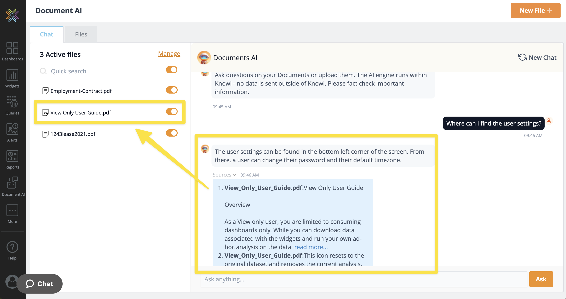 Document AI – Documentation and Support | Knowi