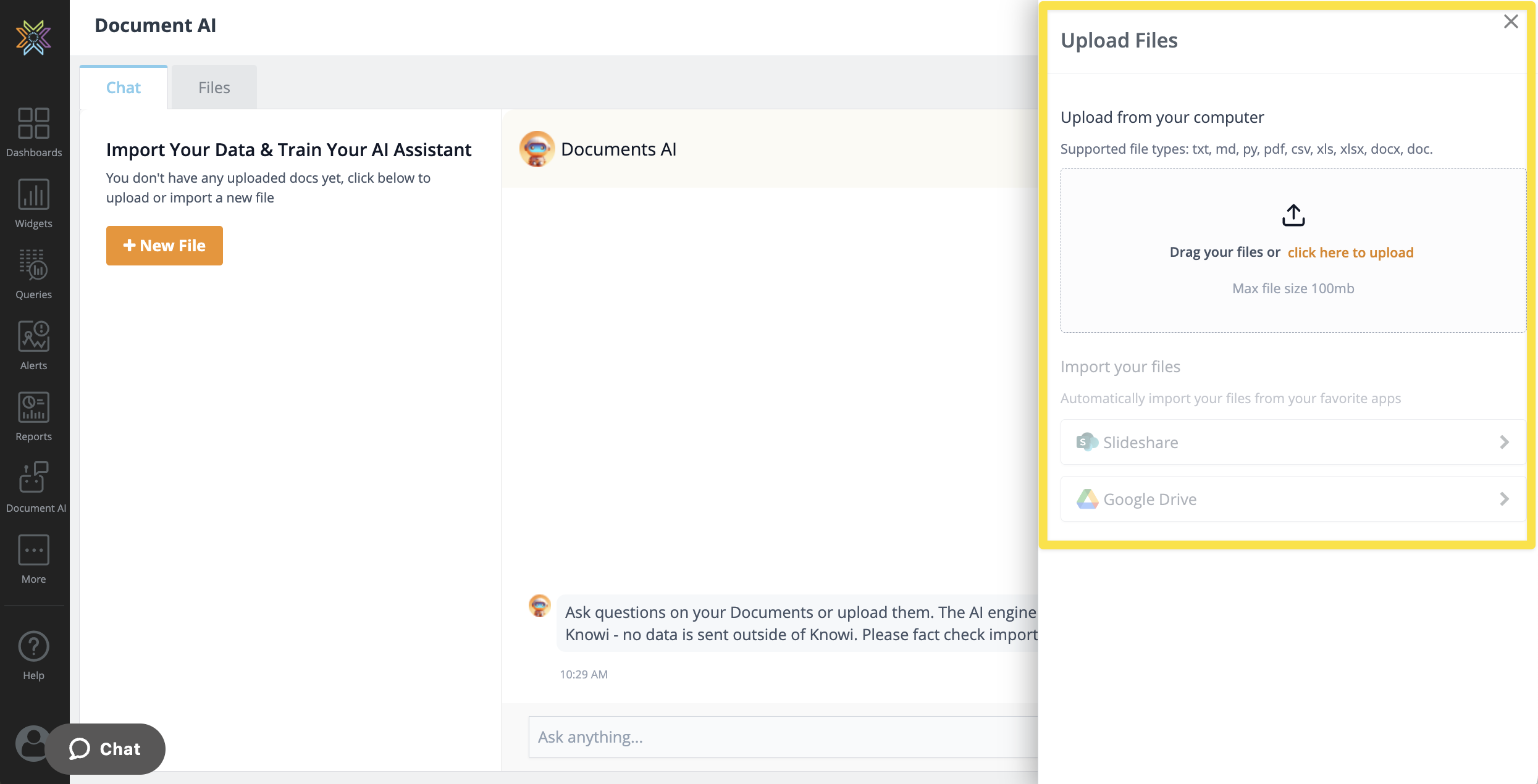 Document AI – Documentation and Support | Knowi
