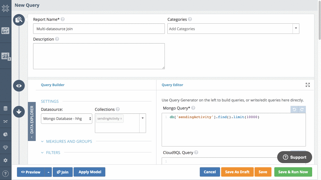Multi Data Source Joins – Documentation and Support | Knowi