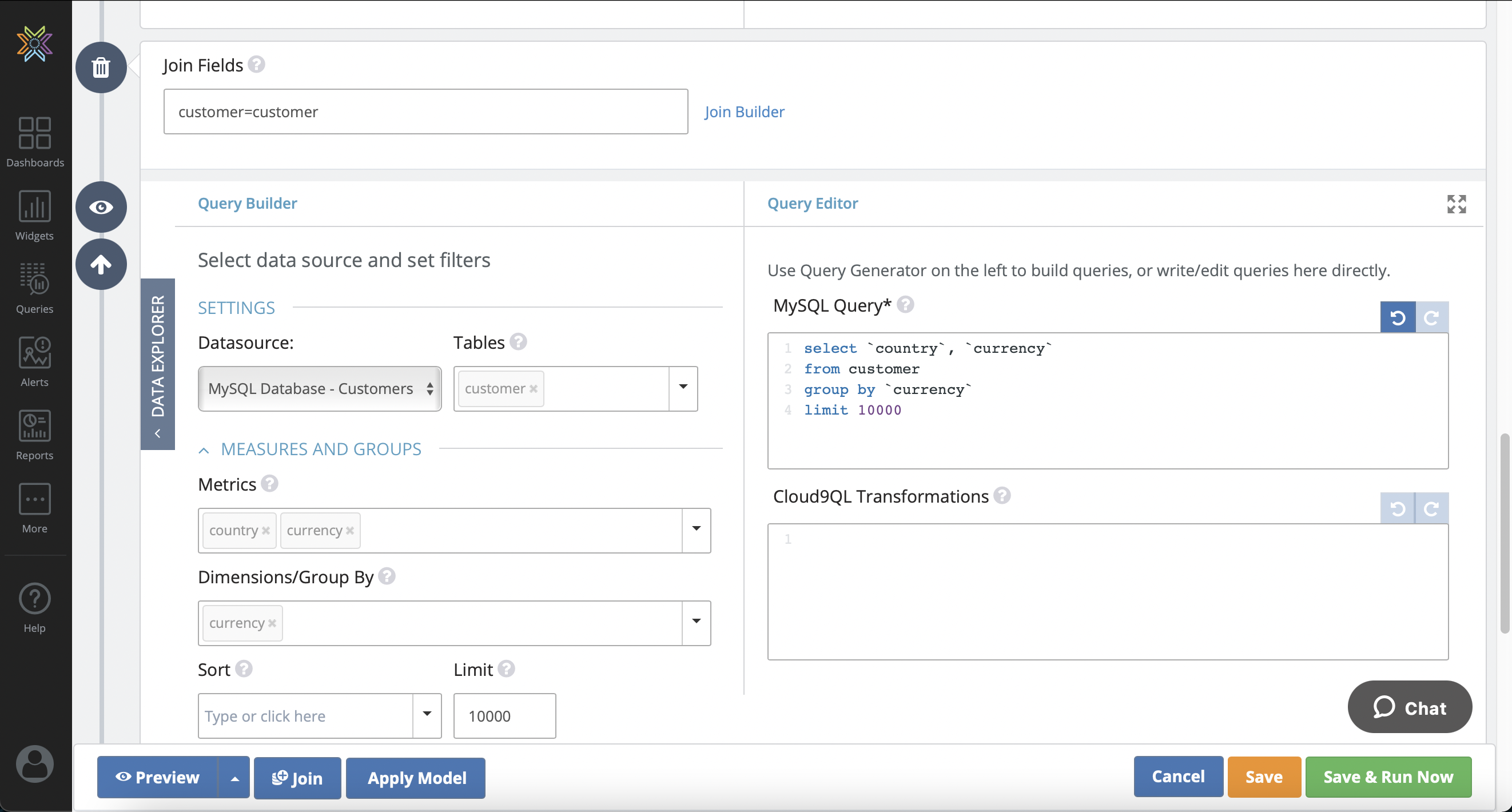 Multi Data Source Joins – Documentation and Support | Knowi