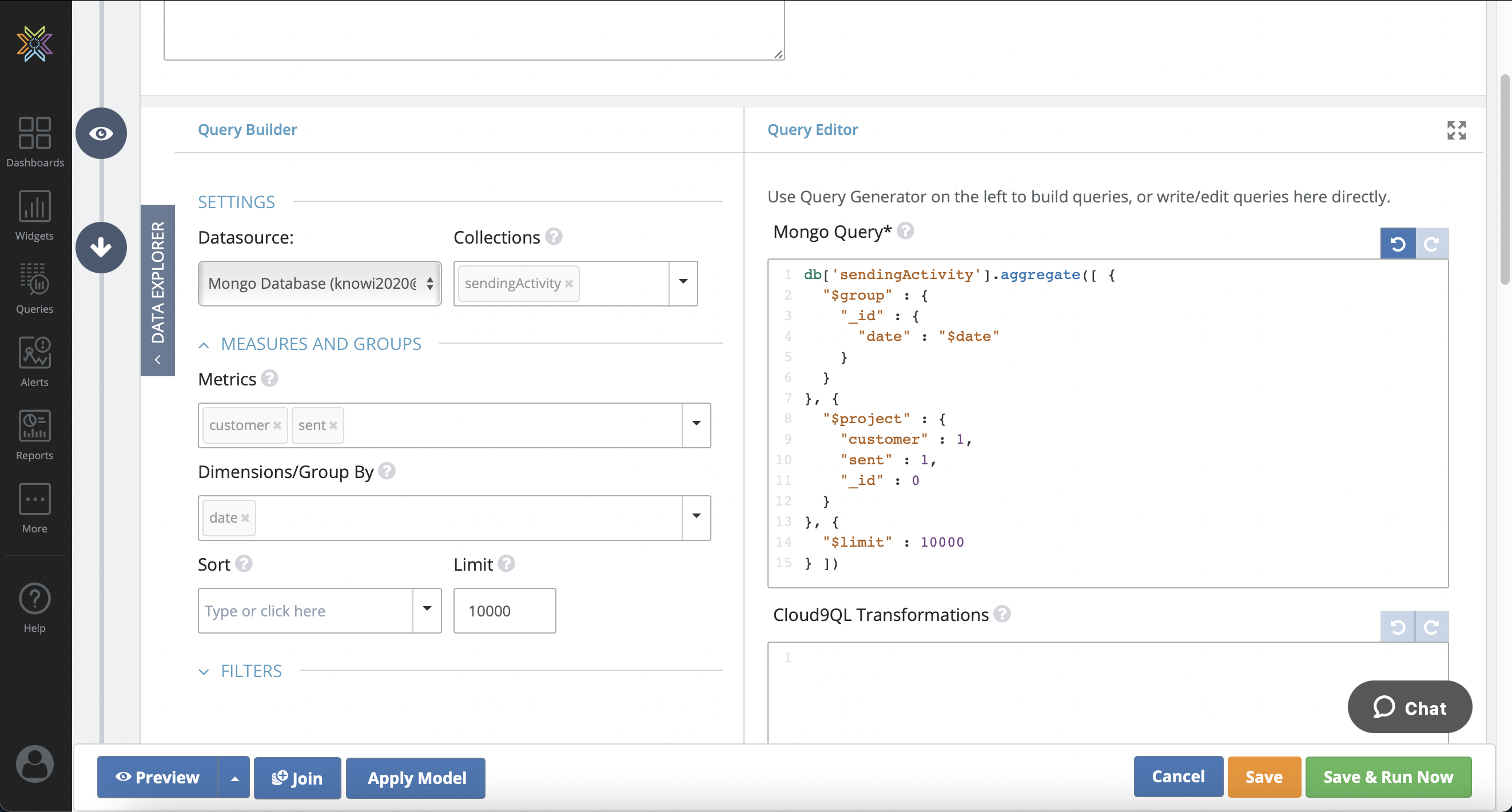Multi Data Source Joins – Documentation and Support | Knowi