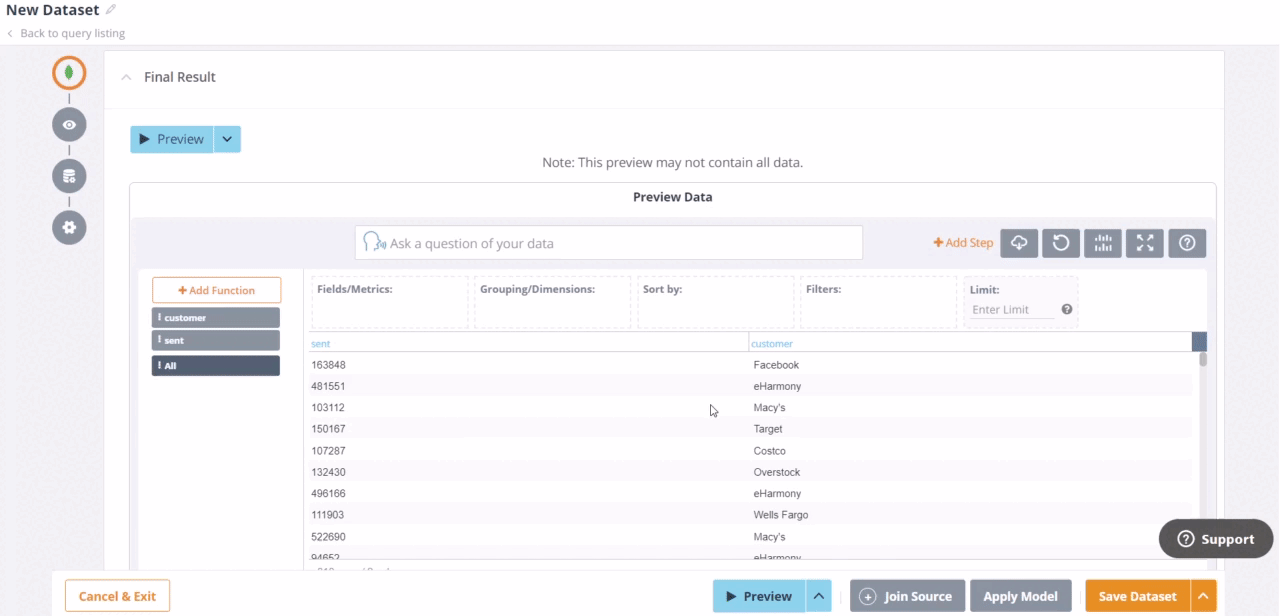 Multi Data Source Joins Documentation And Support Knowi
