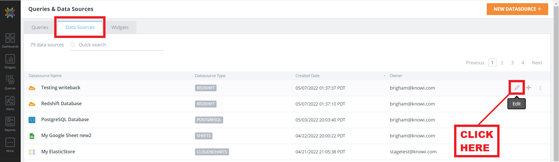 DBWrite – Documentation and Support | Knowi